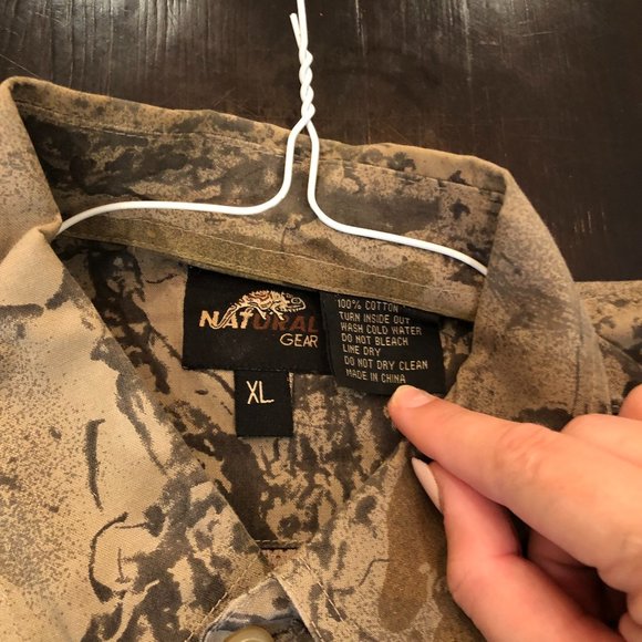 Natural Gear | Shirts | 29 Xl Camo Shirt By Natural Gear | Poshmark